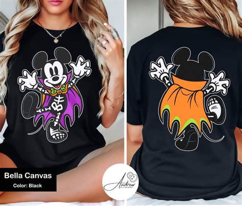 Mickey Mouse Skeleton Vampire Shirt Halloween Party Shirt Mickey Not