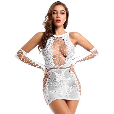 Uncensored Sexy Fishnet Lingerie Bodycon Outfit Etsy