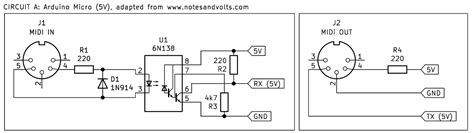 Arduino Nano Esp32 33v And Serial Port Midi No Usb Midi Nano