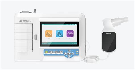 Sp100 Spirometer Portable Lung Function Testing Device Fvc Svc Mvv