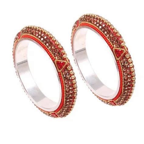 Red Festive Wear Imitation Brass Bangles Piece At Rs Pair In Jaipur