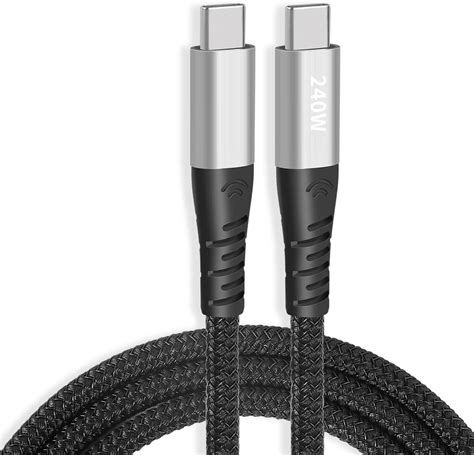 Jp Axyo Type C To Type C 充電ケーブル 1m 最大48v 240w 5a Pd急速充電 高速データ転送 Usb C And Usb C タイプc