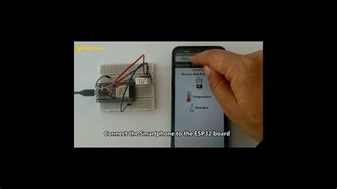 send data measured by dht22 sensor connected to esp32 via