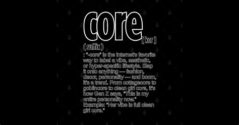 Core Definition Core Sticker Teepublic