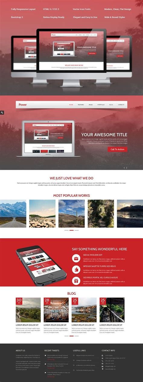 power responsive bootstrap theme