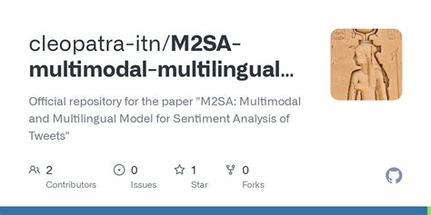 Github Cleopatra Itn M Sa Multimodal Multilingual Sentiment Analysis