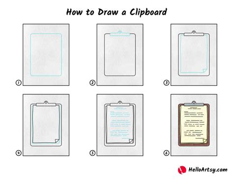 How To Draw A Clipboard Helloartsy