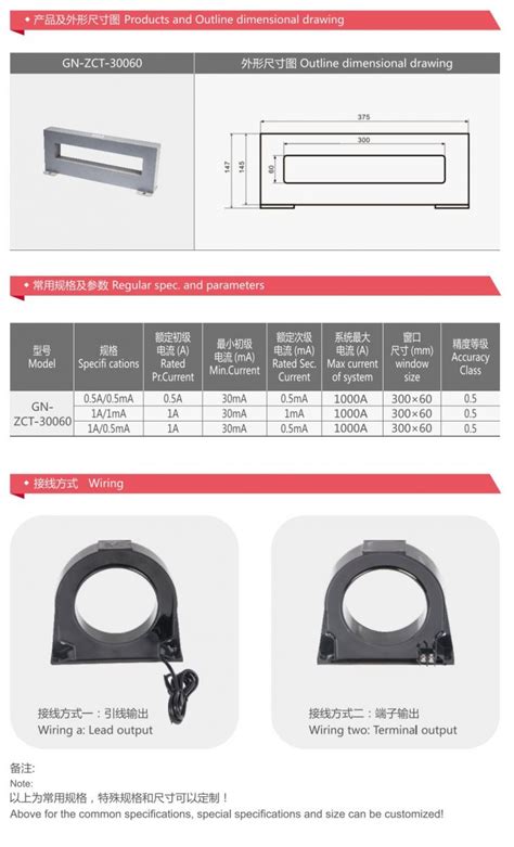 Zero Phase Current Transformer Zct Current Transformer Zct 18031 05a0