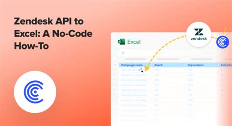 how to connect zendesk api to excel no code guide and tutorial
