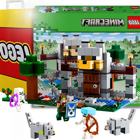 KLOCKI LEGO MINECRAFT WILCZA TWIERDZA ZESTAW FIGURKI PREZENT Cena Opinie Minecraft