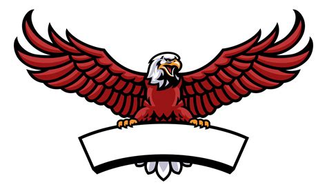 Vector Of Red Eagle Mascot Spreading The Wings 25678833 Vector Art At