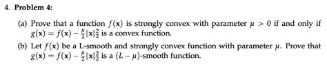 solved 4 problem 4 a prove that a function f x is
