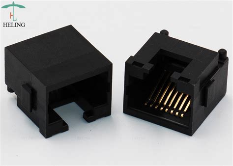 Single Port Side Entry Rj45 Lan Jack 8p8c Modular Connector Smt Type