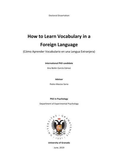 The Role Of Semantic And Lexical Learning