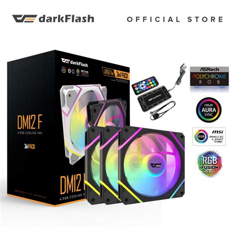 Darkflash Dm12 F Argb Ver Fan 3in1 Fancontrolremote Control Rgb Fans