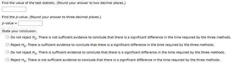 Solved Use α and test to see whether there is a Chegg com