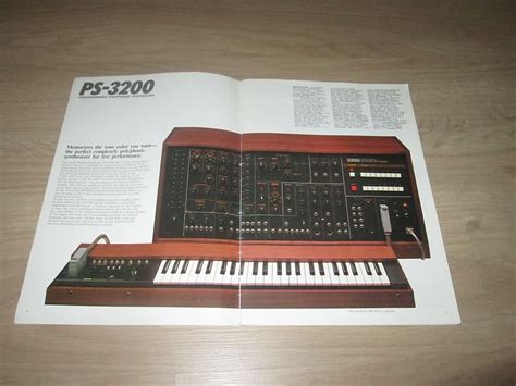 Korg Volume Catalog Original Vintage Synthesizer Brochure Reverb