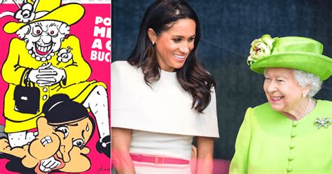 Charlie Hebdo Depicts Meghan Markle As George Floyd With Queen Kneeling