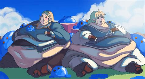 Link And Zelda By Kafeikafe On Deviantart