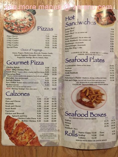 Online Menu Of Nikos Place Roast Beef Seafood And Pizza Restaurant