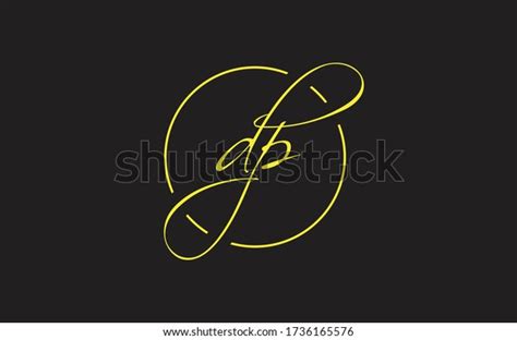 Dp Pd Cursive Letter Initial Logo Stock Vector Royalty Free 1736165576 Shutterstock