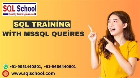 Sql Training With Mssql Queries Sql School Live Demo Training