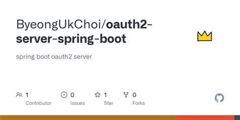 Github Byeongukchoioauth2 Server Spring Boot Spring Boot Oauth2 Server