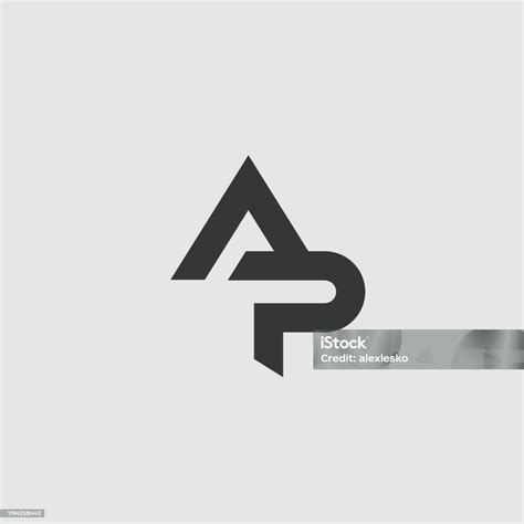 Ap 兩個字母 Ap 豪華簡單最小和優雅的ap標誌設計向量插圖範本向量圖形及更多商標圖片 商標 字母p 字母a Istock