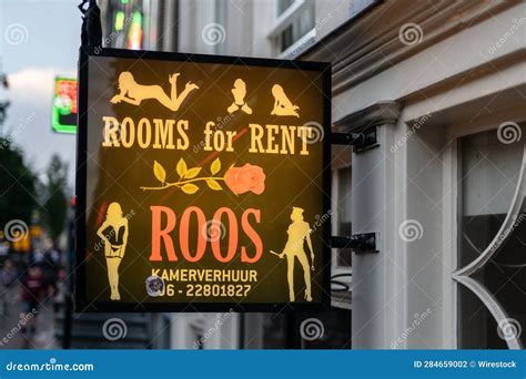 Rooms To Rent For Sex Work In Amsterdam Red Light District Editorial