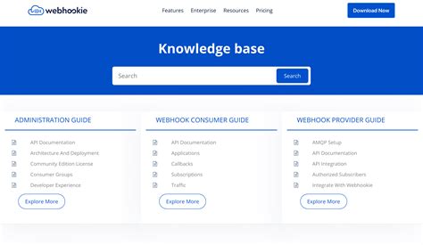 Webhookie Api Developer Docs Apis Sdks And Auth Api Tracker
