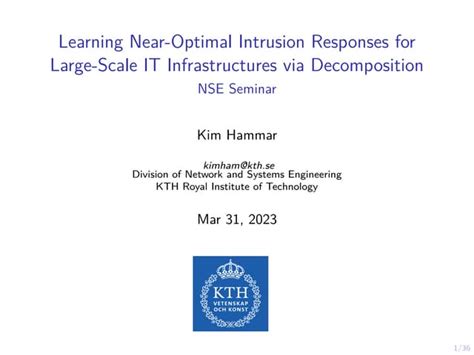 learning near optimal intrusion response for large scale it