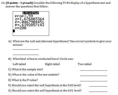 Solved Points Pt Each Consider The Following Chegg