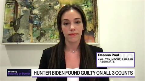 Watch Verdict Was Fair Deanna Paul On Hunter Biden Verdict Bloomberg
