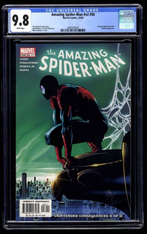 Amazing Spider Man 1999 56 CGC NM M 9 8 White Pages Comic Books