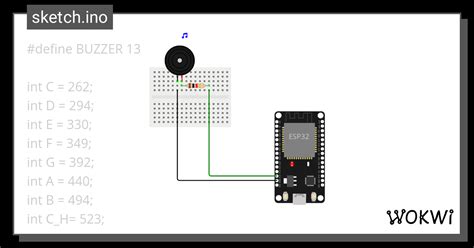 Week 2 Buzzer Wokwi Esp32 Stm32 Arduino Simulator