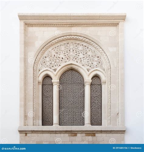 Georgian Window Byzantine Architecture With Ornamental Details Royalty