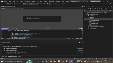 D Vida Carregamento Da Interface Do Visual Studio Etl