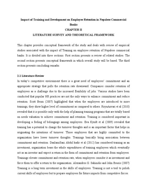Impact Of Training And Development On Employee Retention In Nepalese