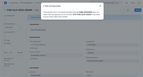 Pos Closing Failed For Batch Items Issue Frappe Erpnext Github