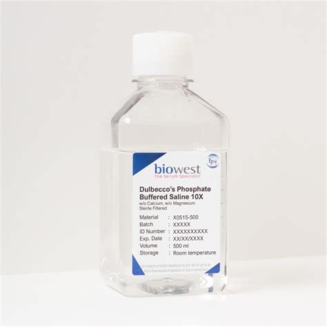 Dpbs Dulbeccos Phosphate Buffered Saline Biowest Your Best