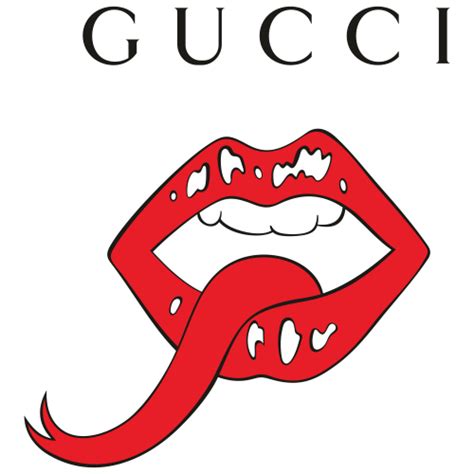 Gucci Dripping Lips Svg Fashion Brand Svg Gucci Logo Svg