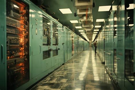 An Employee Controls An Industrial Center For Measurement And Computing
