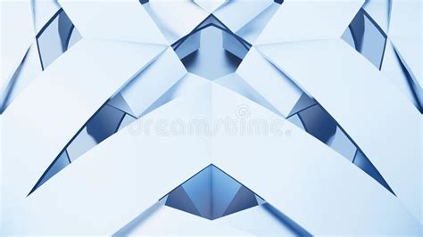 Abstract Architecture Background Geometric Pattern Of Design 3d Render