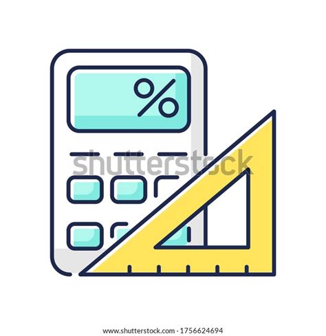 Mathematics Rgb Color Icon Fundamental Formal Stock Vector Royalty