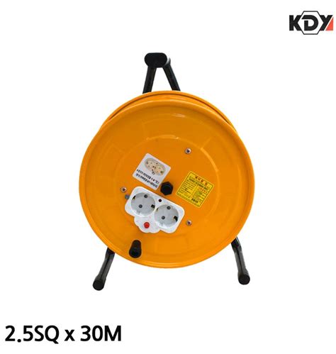 Kdy 접지형 전선릴 전기연장선 25sq X 30m 멀티코드 전선연장 케이블릴 전기연장 작업선 티몬