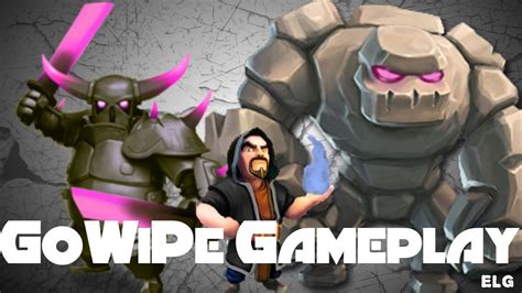 3 Star With Gowipe Attack Strategy Gameplay Clash Of Clans Youtube