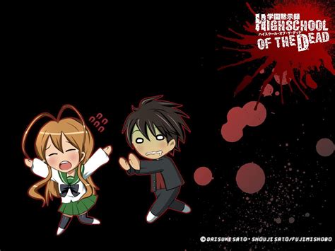 Highschool Of The Dead Komuro Takashi Miyamoto Rei High School Of The