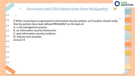 Ppt Download Update Cisa Certification Exam Questions Powerpoint