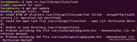 e could not open lock file var lib apt lists lock open 13