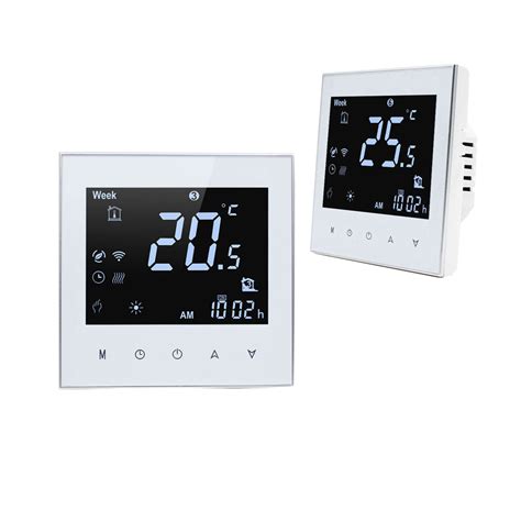 240vac Smart Heating Thermostat Lcd Touch Screen Room Thermostat Underfloor Heating Thermostat